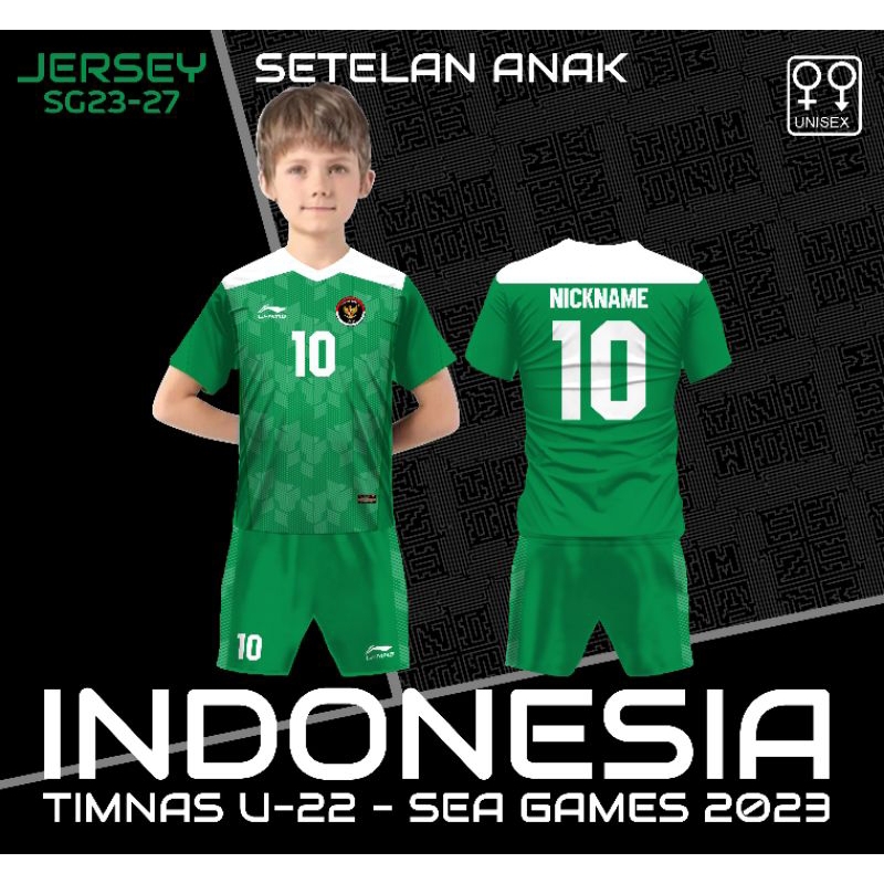 Jual stelan Jersey Timnas Indonesia 2023 Jersey sea games timnas ...
