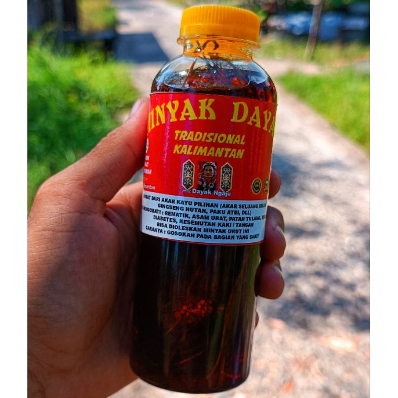 Jual Asli Minyak Dayak Lebel Merah 250 ml | Shopee Indonesia