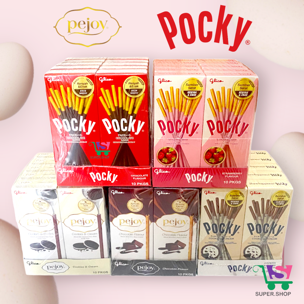 Jual Glico Pocky / Pejoy MINI Cokelat Half size 20 Gram PACK (isi 10 ...