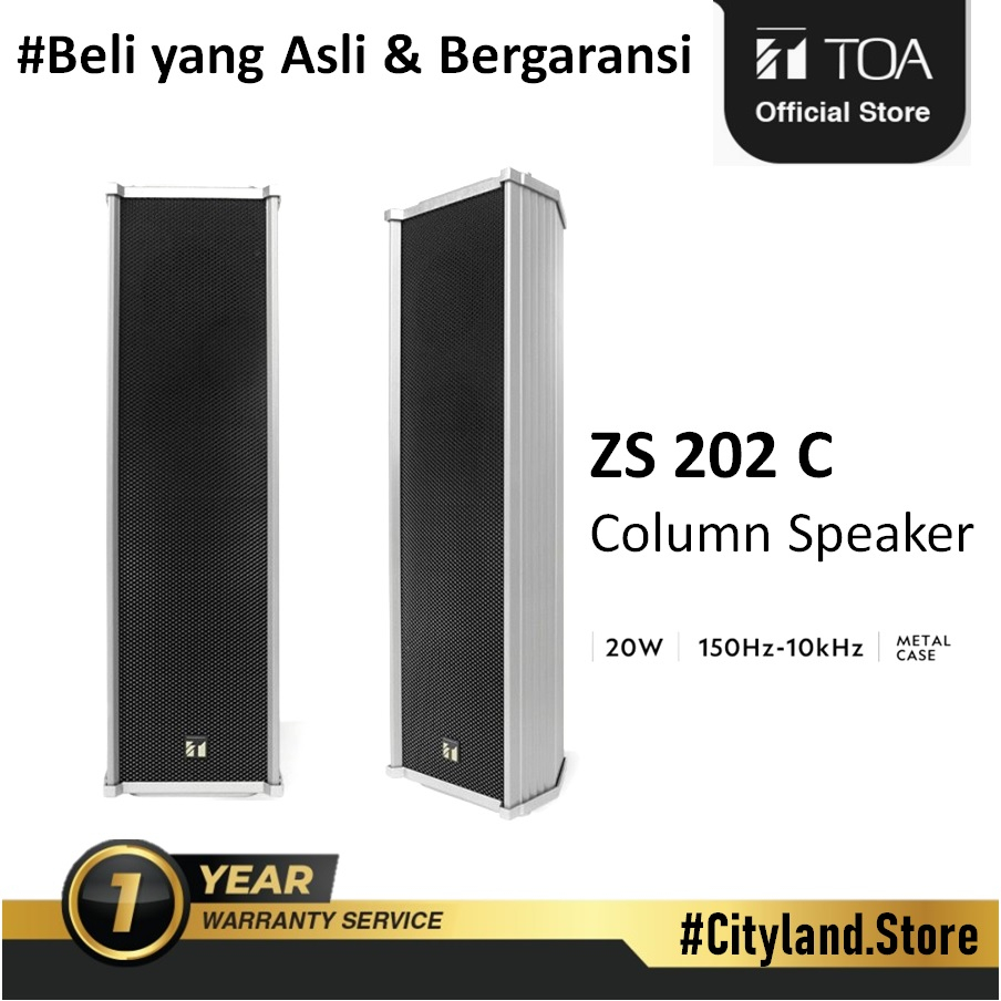 Jual Speaker Column TOA ZS 202C (20w ) Original Bergaransi | Shopee Indonesia