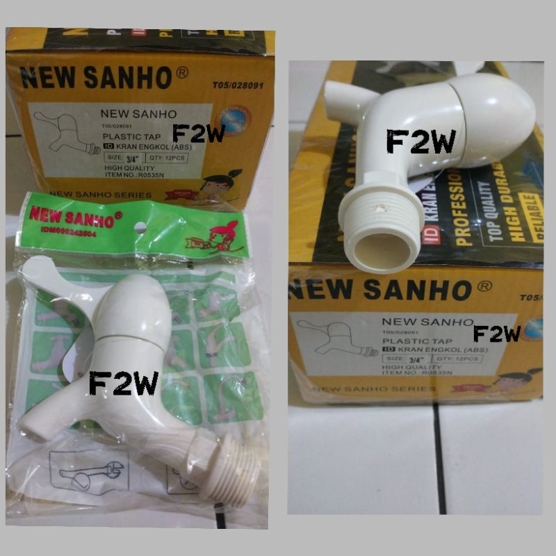 Jual KRAN SANHO ENGKOL 3/4" KRAN TEMBOK PVC KERAN PLASTIK | Shopee ...