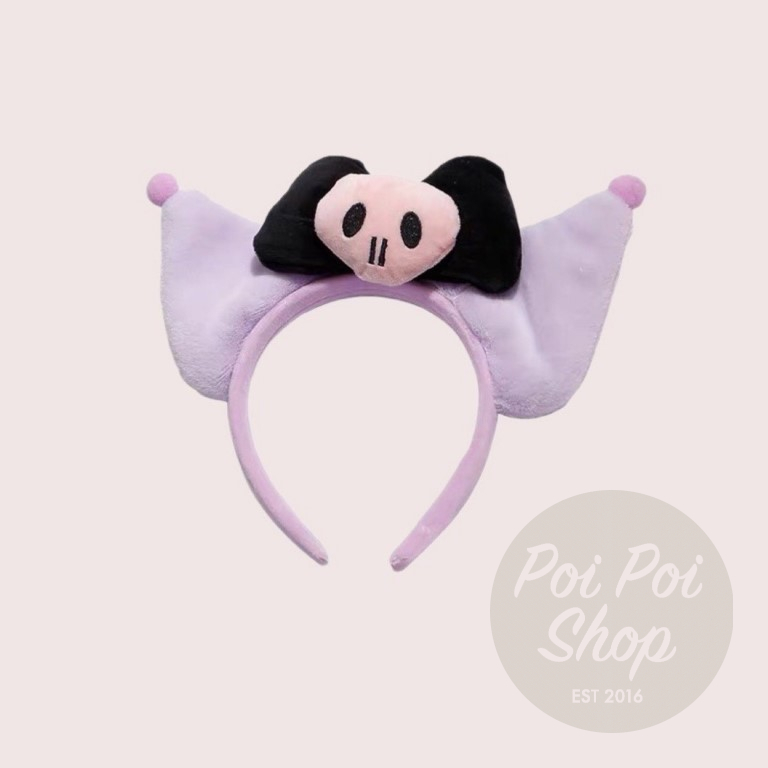 Jual Bando Lolita Ear Ribbon Bandana Kuromi Lucu Sanrio Telinga Kelinci ...