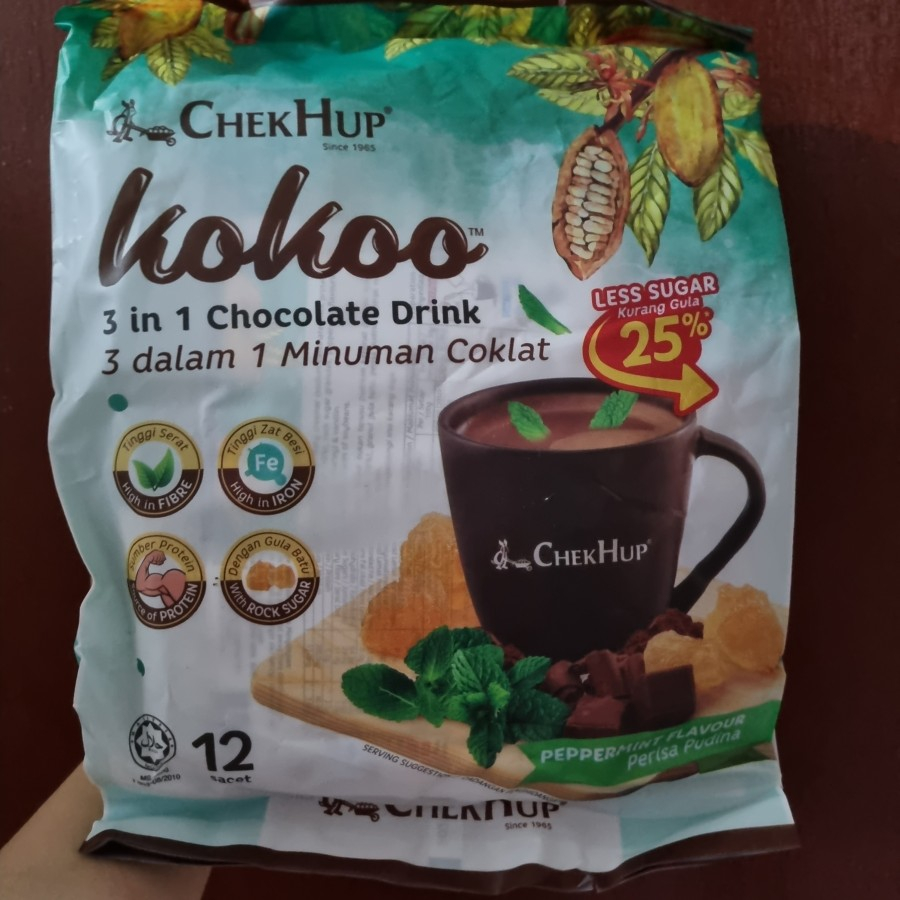 Jual chek hup kokoo 3in1 chocolate drink with peppermint flavour choco ...