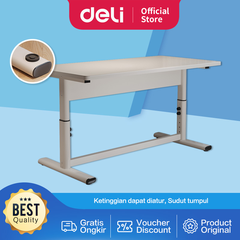 Jual Deli Meja Kerja / Meja Belajar Ketinggian Dapat di Adjust ...