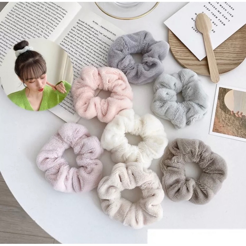 Jual Ikat Rambut Scrunchie Korea Hijab Gelang Hairband Kunciran Cepol ...