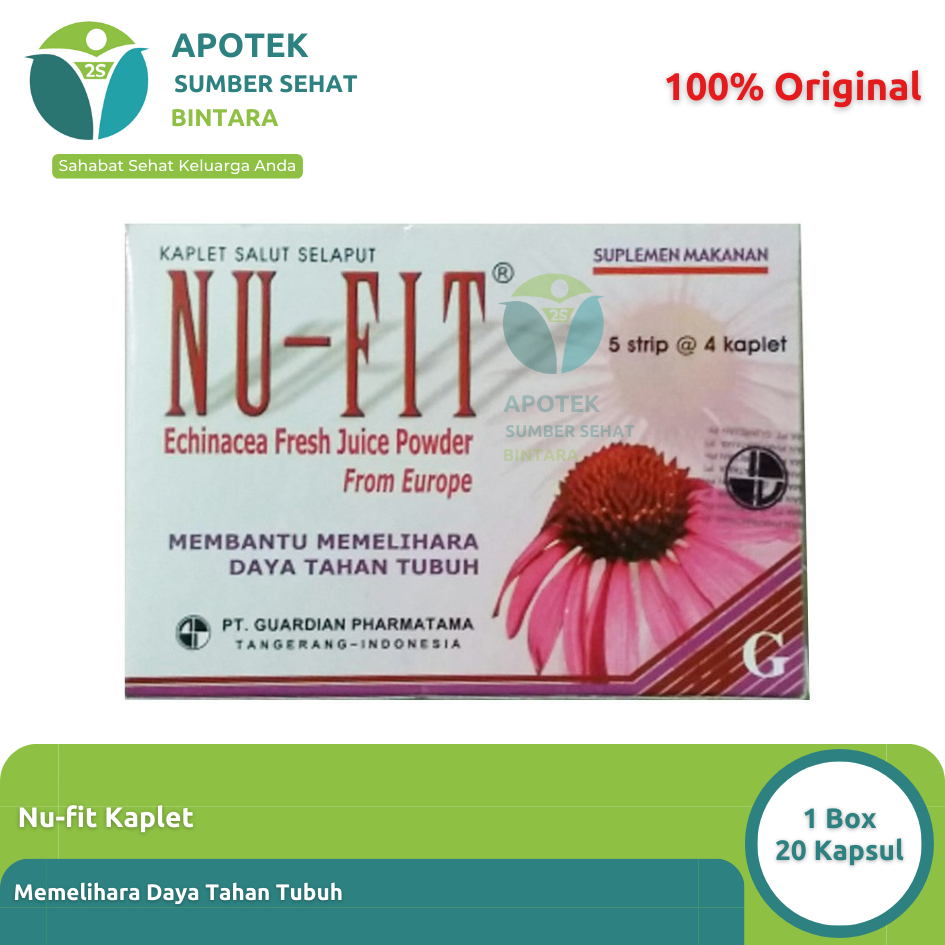 Jual Nufit Tablet Vitamin Daya Tahan Tubuh 1 Box 20 Kaplet | Shopee Indonesia
