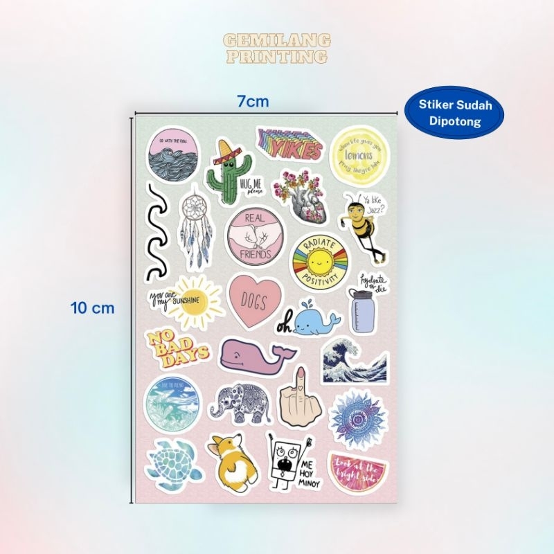 Jual (BISA COD) Stiker Aesthetic | Stiker Lucu | Stiker Tumblr | Stiker ...