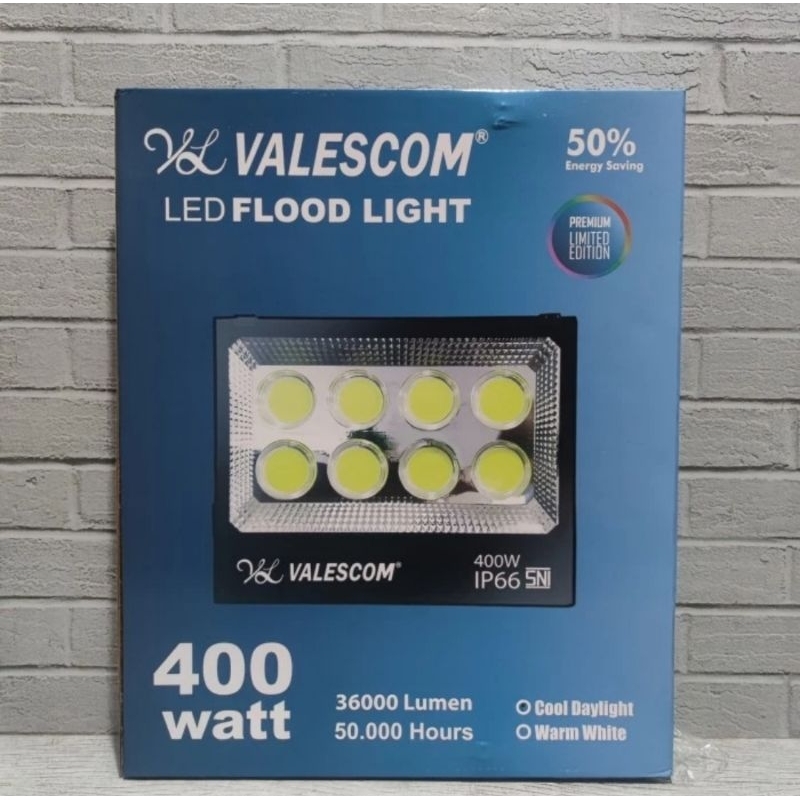 Jual Lampu Sorot COB VALESCOM 400W 400 Watt Cahaya Putih 6500K Super Terang / Lampu Tembak 400 ...