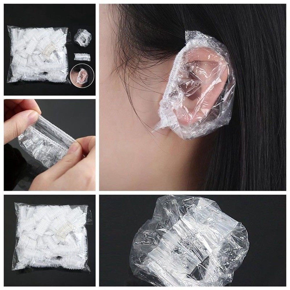 Jual 100pcs/50psg - Penutup Telinga Plastik Pelindung Cat Rambut Semir ...
