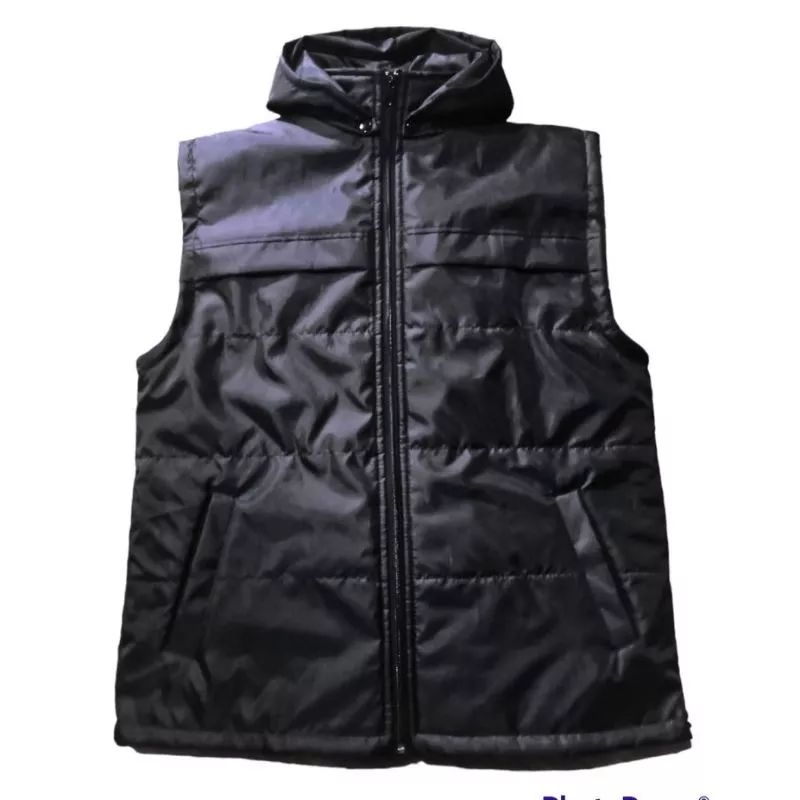 Jual jaket rompi perasut pria waterproof tahan angin warna hitam dan ...