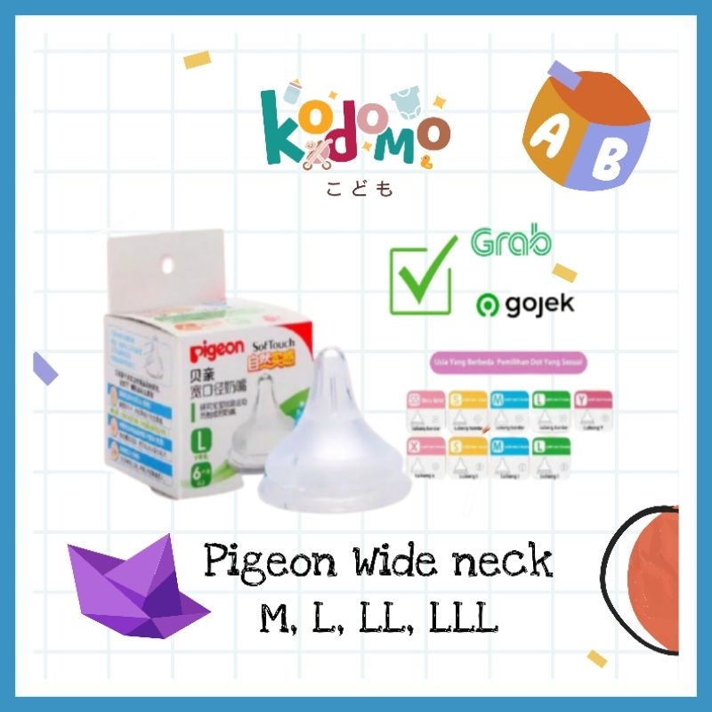Jual DOT PIGEON WIDE NECK SOFT TOUCH SS,S, M,L,2L,3L | Shopee Indonesia