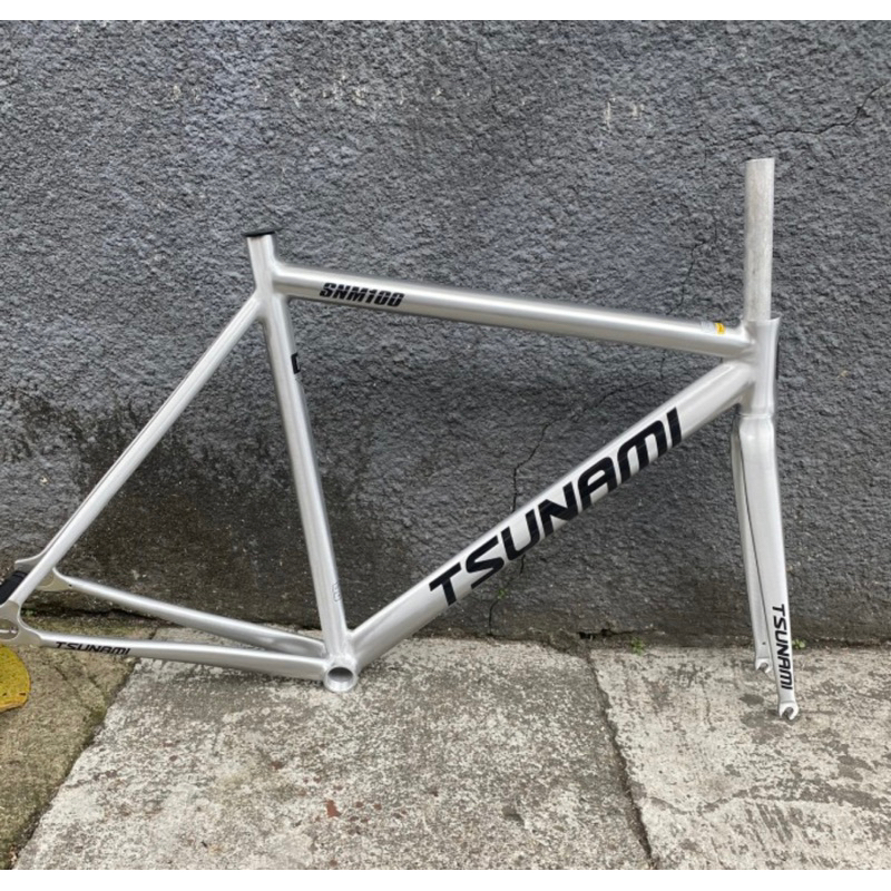 Jual Frame tsunami SNM 100 alloy fixie ti polish | Shopee Indonesia