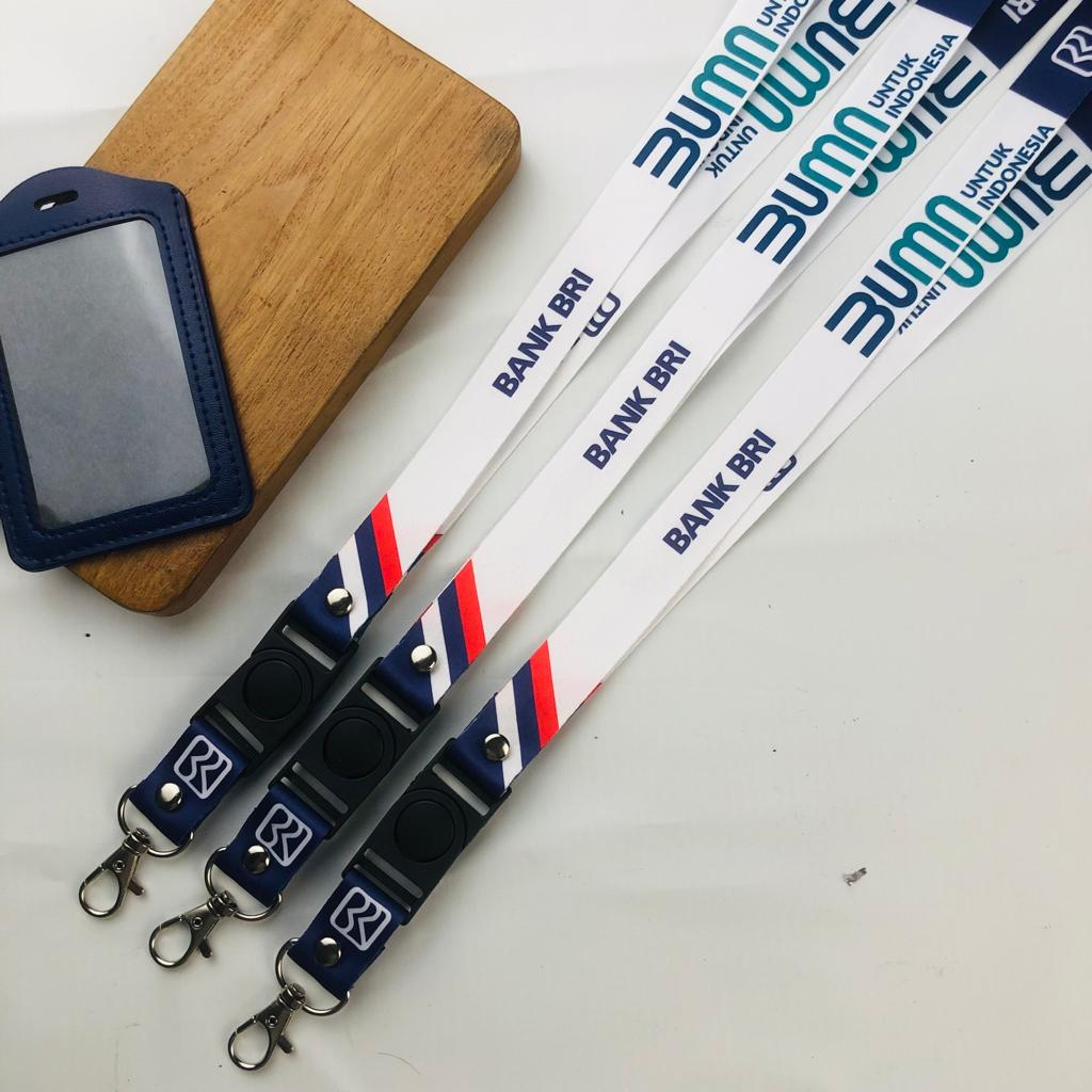 Jual TALI ID CARD BUMN BRI / LANYARD BANK BRI PRINTING 2 SISI | Shopee ...