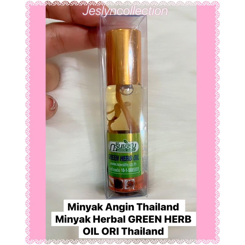 Jual MINYAK ANGIN THAILAND MINYAK HERBAL GREEN HERB OIL ORI THAILAND ...