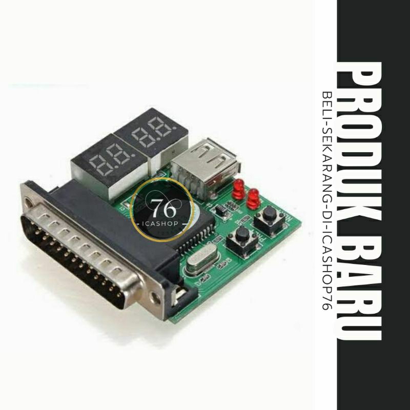 Jual DB25 M - USB 4 Digit PC Analyzer Diagnostic Card Motherboard ...