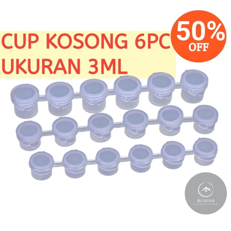 Jual Cup Cat Plastik Renteng Wadah Cat Tempat Cat Renteng 3ml | Shopee ...