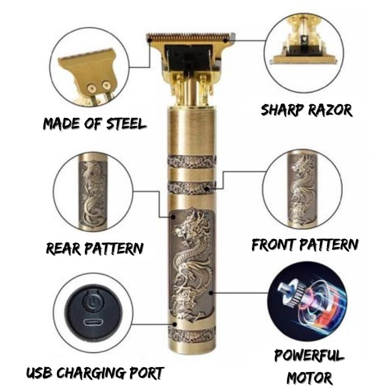 Jual alat mesin cukur rambut elektrik Vintage T9 dragon naga hair | Shopee Indonesia