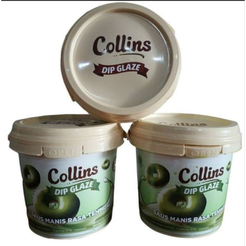 Jual Collins Dip Glaze GREEN TEA/ COLLINS Teh HIJAU [1kg/1000GRM ...