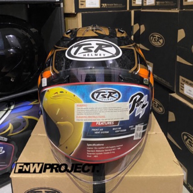 Jual HELM TSR RAM 4 SAMURAI BLACK | Shopee Indonesia