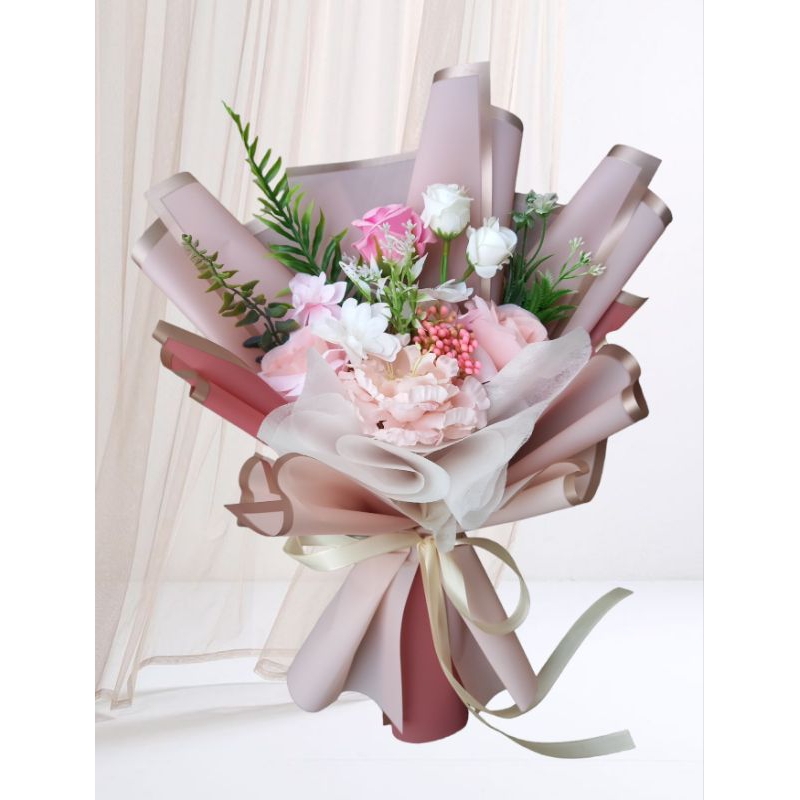 Jual BOUQUET FLOWER KOREAN STYLE ARTIFICIAL - BUKET BUNGA BUNGA UCAPAN ...