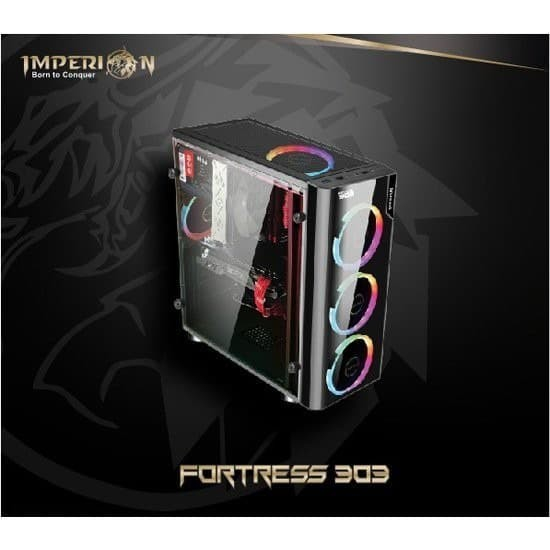 Jual Pc case gaming Imperion Fortress 303 RGB / Casing Komputer ...