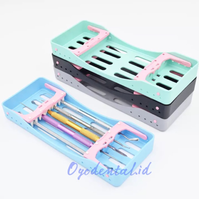 Jual Dental Surgical Sterilization Box Disinfection Tray / Instrument ...