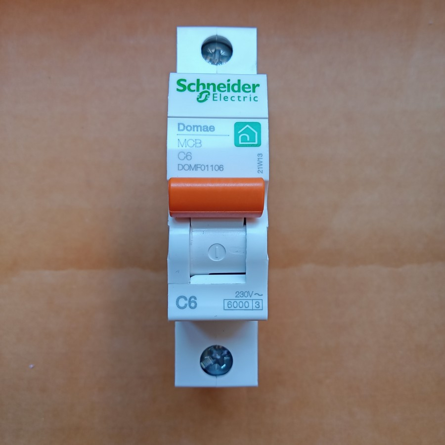 Jual MCB/MCB 6A 1 PHASE/SCHENEDER | Shopee Indonesia