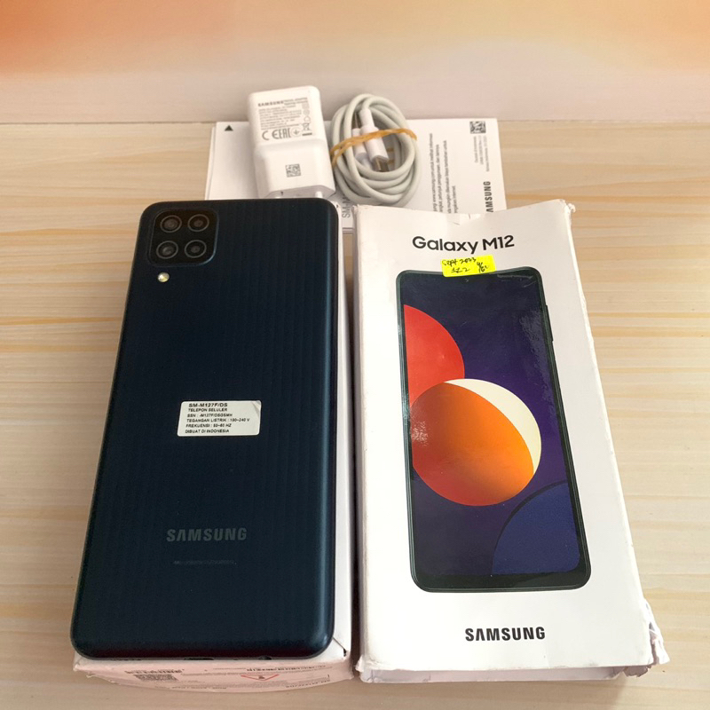 Jual Samsung M12 ram 4GB 64GB Black Bekas - Garansi Resmi - second ...