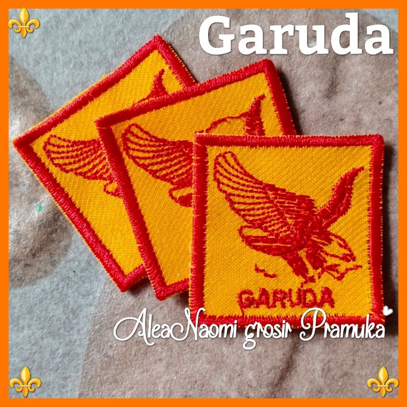 Jual Tanda regu pramuka putra bordir tanda regu hewan garuda bordir ...