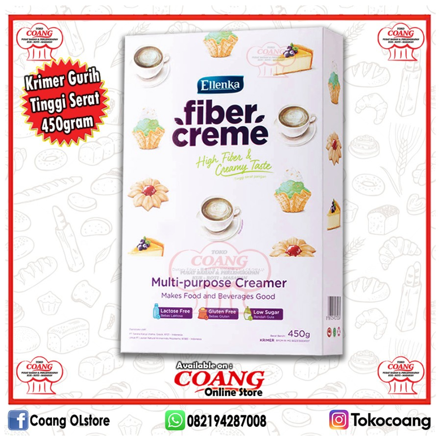 Jual ELLENKA FIBER CREAM 450 GRAM | Shopee Indonesia