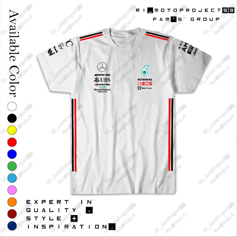 Jual T-shirt Baju Kaos Team Official Mercedes 2023 Series High Premium | Shopee Indonesia