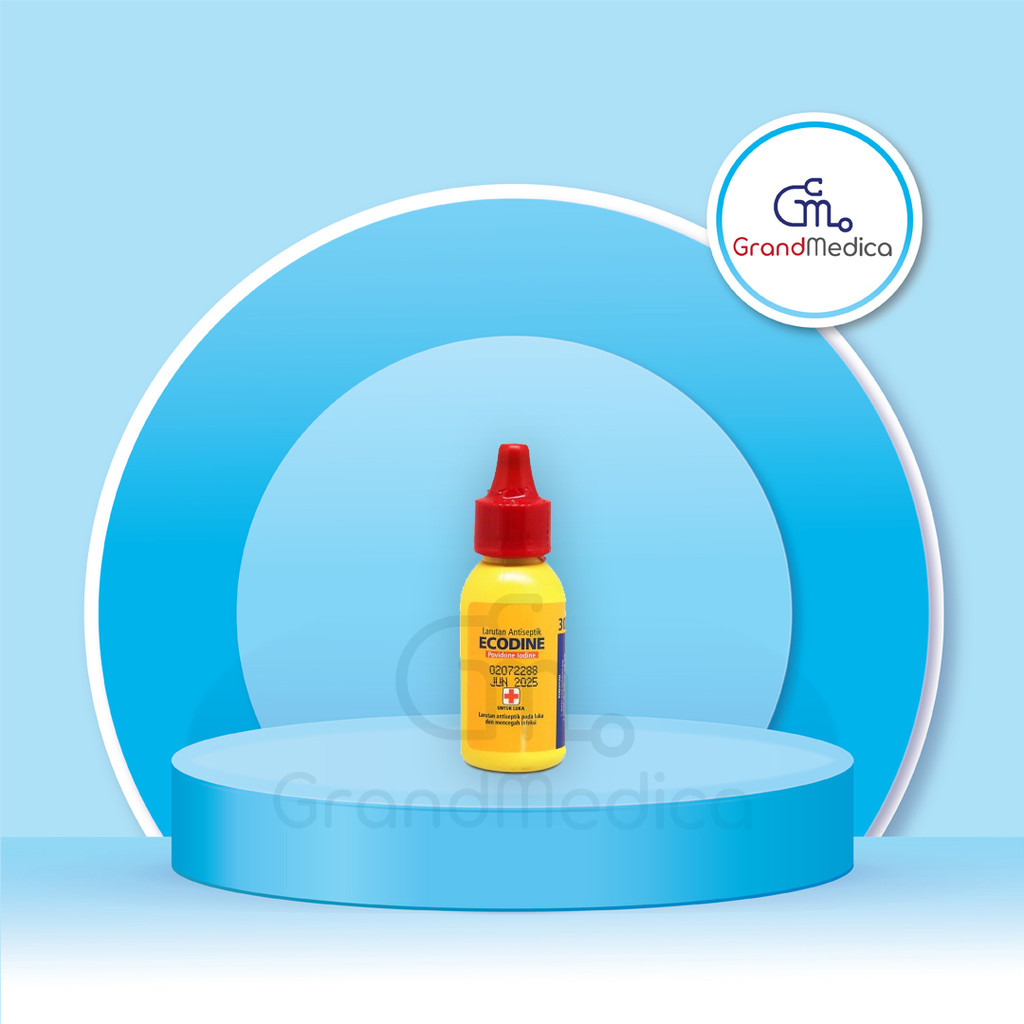 Jual Povidone Iodine Ecodine 30 ml OneMed / Povidon Iodin Ecodin 30ml ...