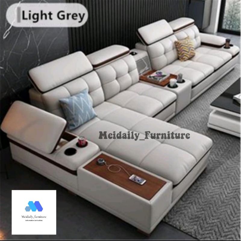 Jual Sofa Kulit Letter L Sofa Minimalis Sofa Ruang Tamu Minimalis ...