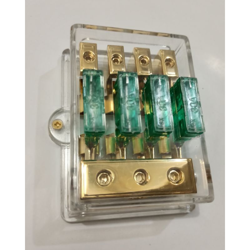 Jual sekring audio mobil/FUSE box 4 jalur 30A | Shopee Indonesia