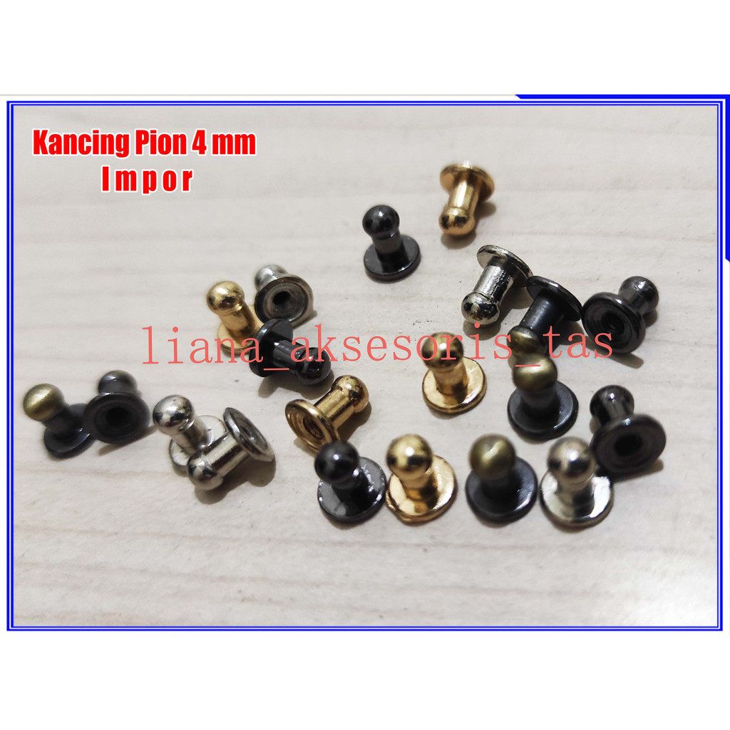 Jual Kancing Pion 4mm Impor (isi 12pcs) Paku Baut - Centang Baut ...