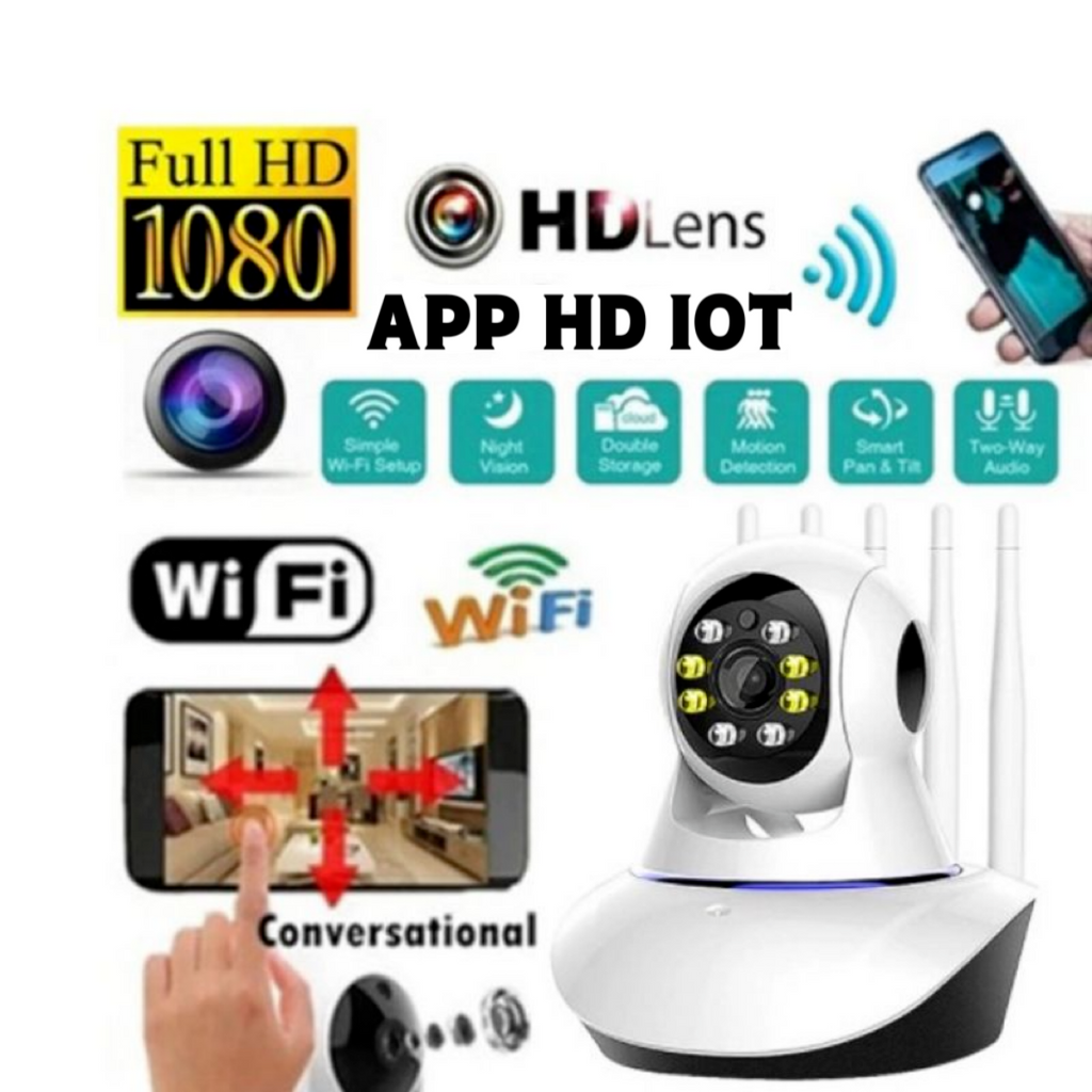 Jual HD IOT Camera 5 Antena Cctv Wifi/Ip Cam Wireless New Version 3mp ...