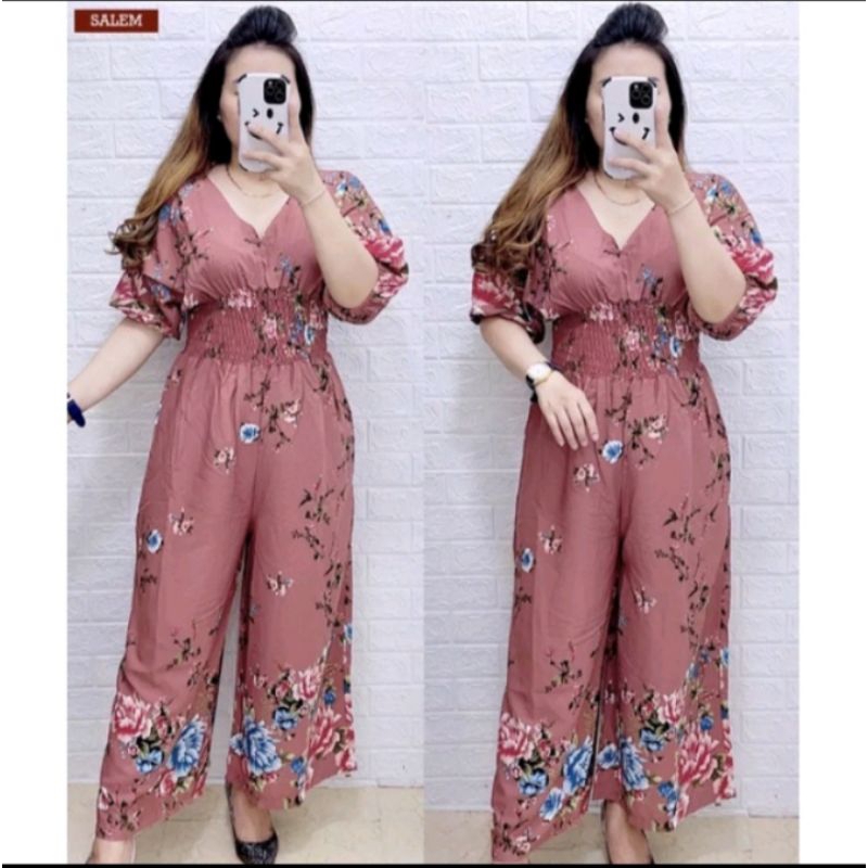 Jual Overall jumpsuit wanita bunga sakura cantik / jumpsuit wanita ...