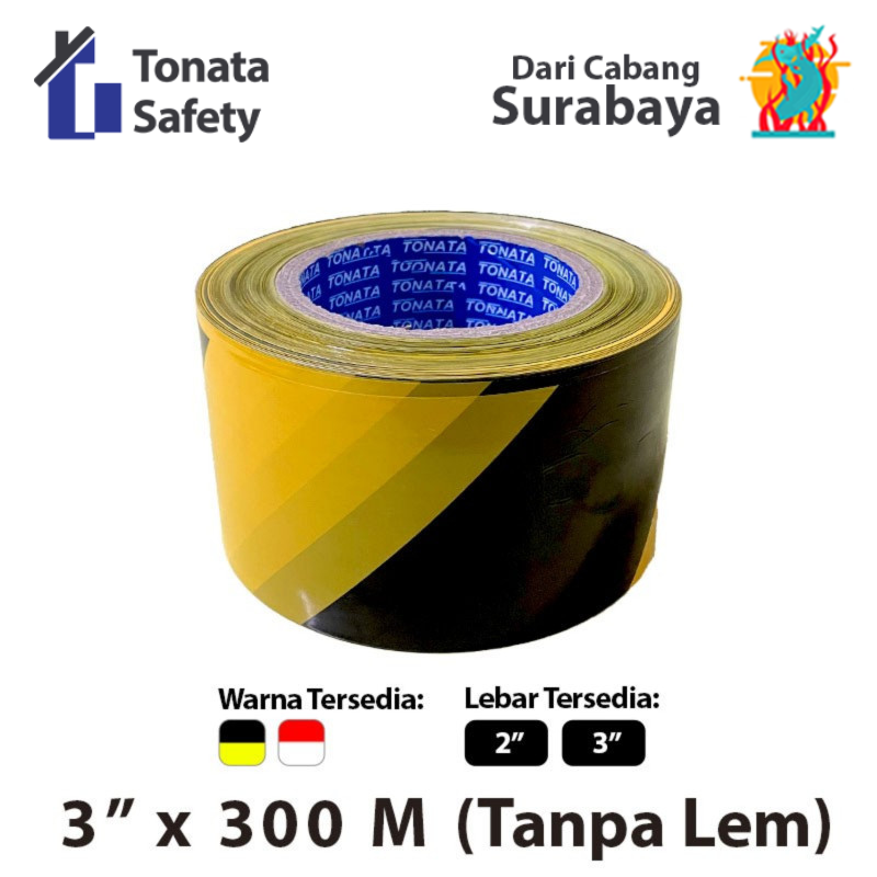 Jual Police Line Kuning Hitam / Garis Polisi 3 Inchi x 300 Meter ...