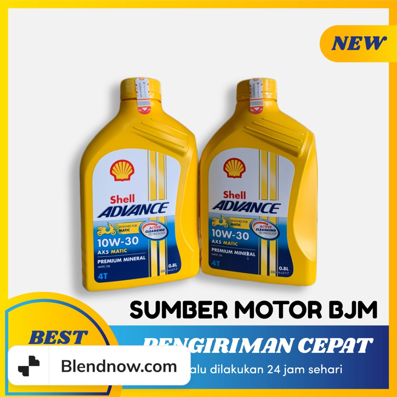 Jual SHELL AX5 ADVANCE MATIC 10w-30 800ml | Shopee Indonesia