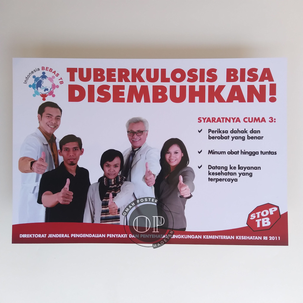 Jual Poster Tuberkulosis Dapat Disembuhkan - Poster TBC - Tuberkulosis ...