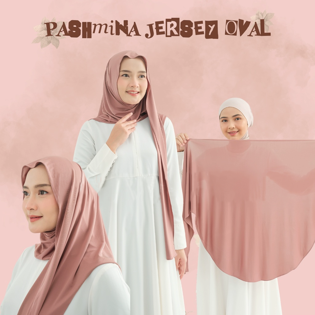 Jual Pashmina Oval Instan Jersey/Hijab Oval Terbaru Jersey Premium ...