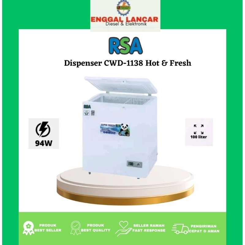 Jual CHEST FREEZER RSA CF110 RSA CF-110 RSA CF 110 100 LITER | Shopee ...