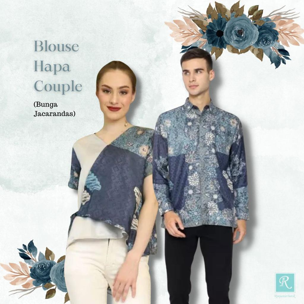 Jual Rinjanie Batik - Couple Blouse Hapa - Blouse Batik - Batik Modern ...