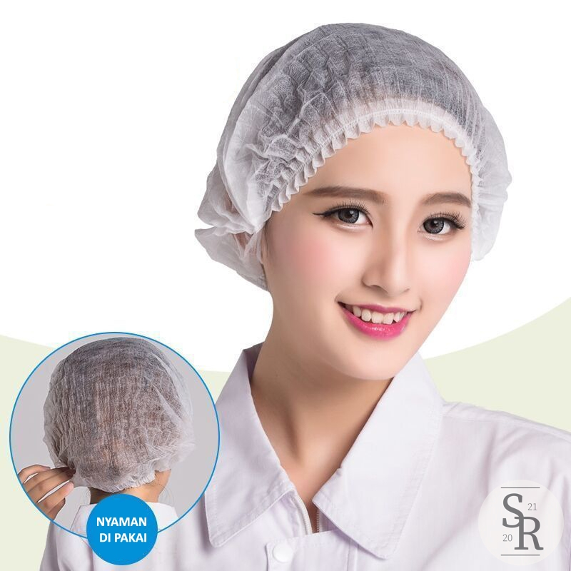 Jual Penutup Rambut Kepala | Hair Cap | Nurse Cap Transparan | Penutup ...