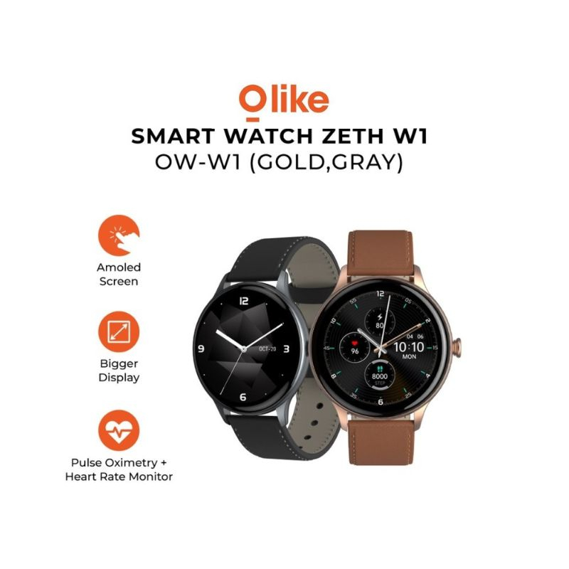 Jual Olike Zeth W1 Smartwatch GPS Touch Screen Monitor Jam Tangan ...