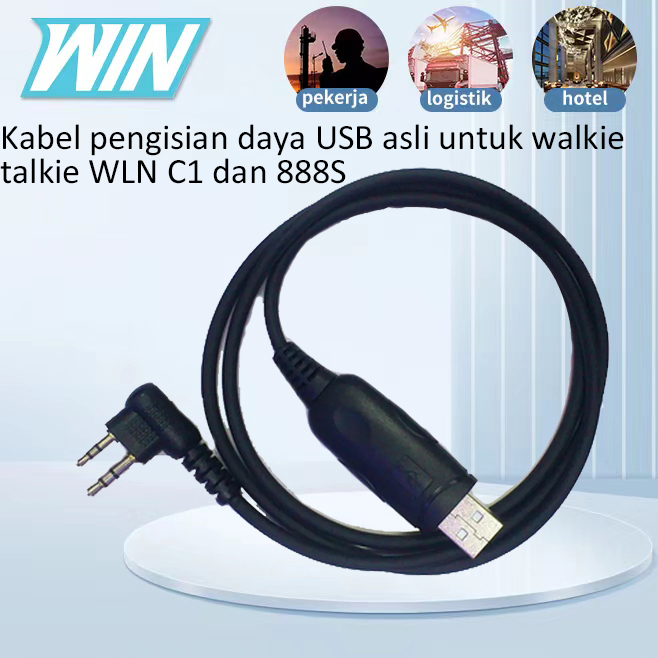 Jual Kabel USB asli untuk walkie-talkie WLN C1 dan WLN888S | Shopee ...