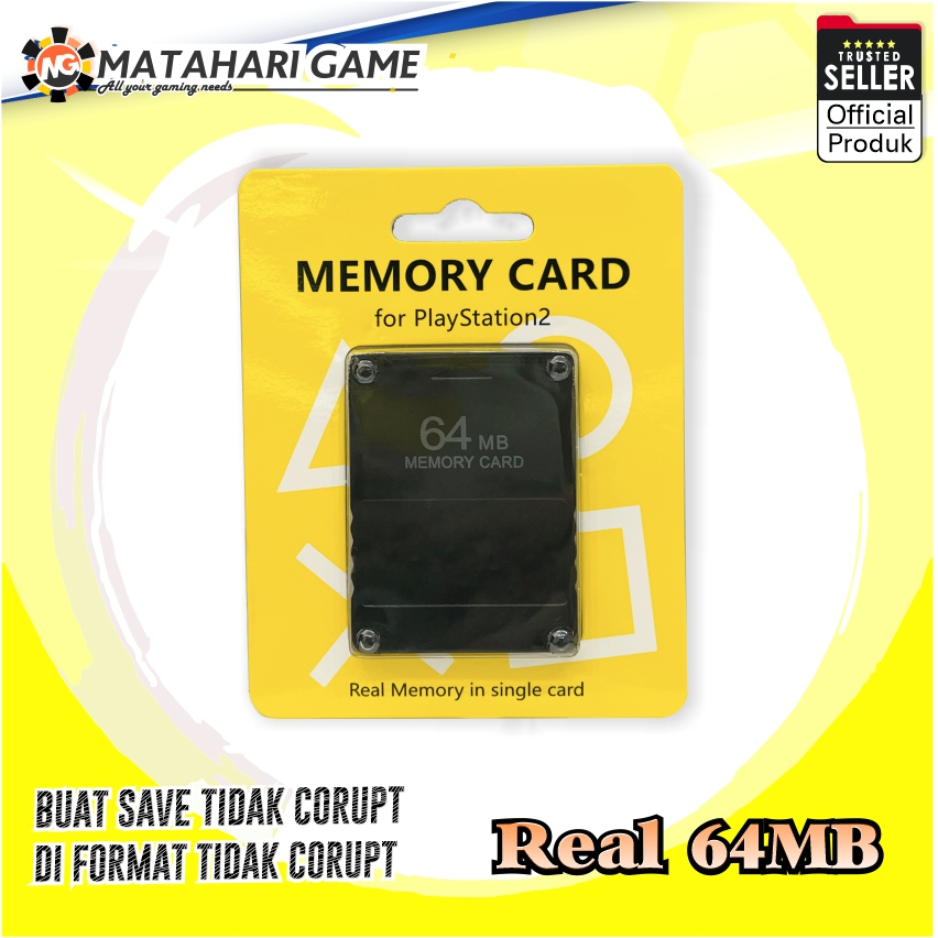 Jual Memory Card PS2 | 64MB Real | MC PS2 | For Playstation 2 | Shopee Indonesia
