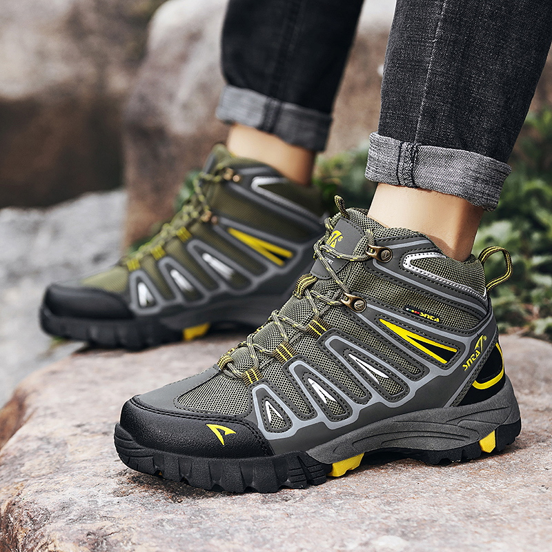 Jual Sepatu Gunung SNTA 500 GREEN YELLOW Boots Camping Adventur Outdoor ...