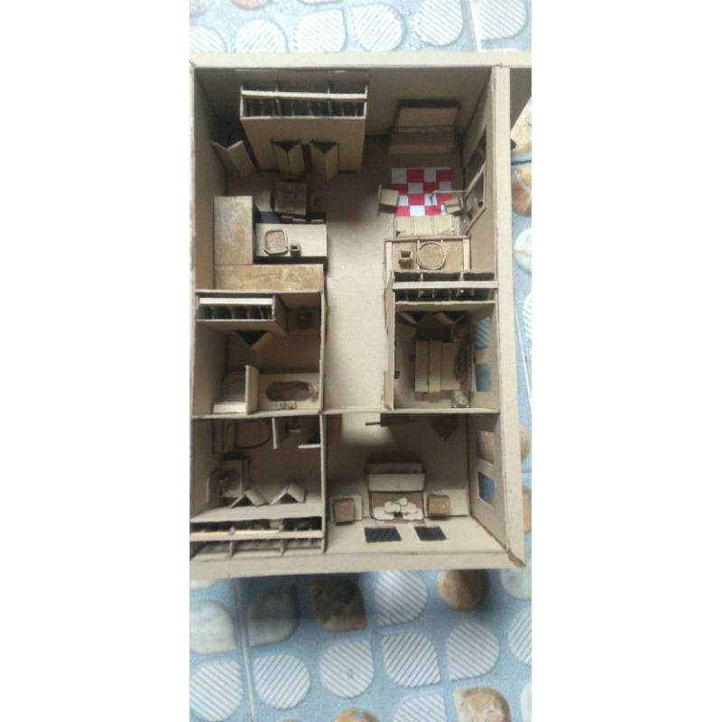 Jual miniatur denah rumah dari kardus | Shopee Indonesia