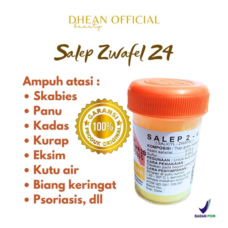 Jual Salep 24 Zwafel Belerang Sulfur Obat Gatal Scabies Panu Kadas Kurap Kutu Air Ampuh Cito ...